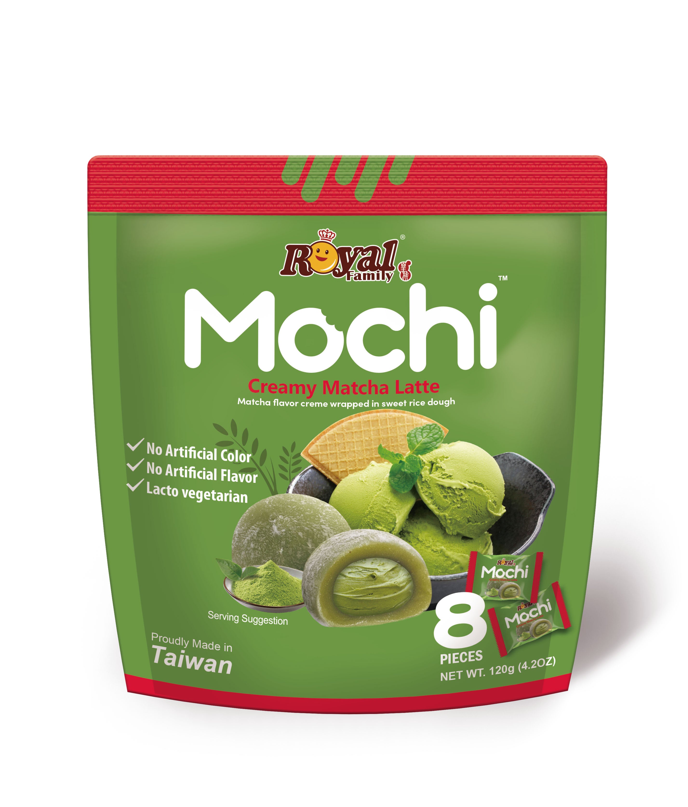ROYAL FAMILY - Creamy Match Latte Mochi 120g (12 pack) - A5