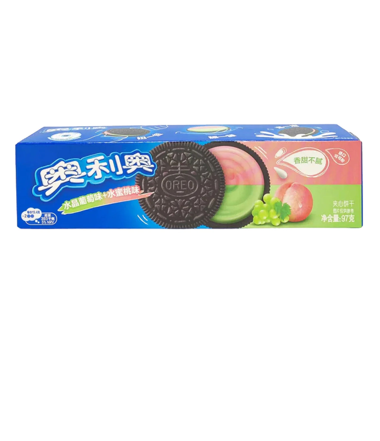 Oreo Sandwich Cookie Grape & Peach Flavor 97g (24 pack) - H55.