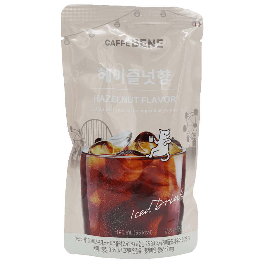 Caffe Bene Hazelnut Pouch 190ml 50 Pack E1