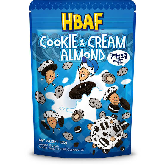 HBAF Almond Cookie And Cream 120g (20 pack) - R48