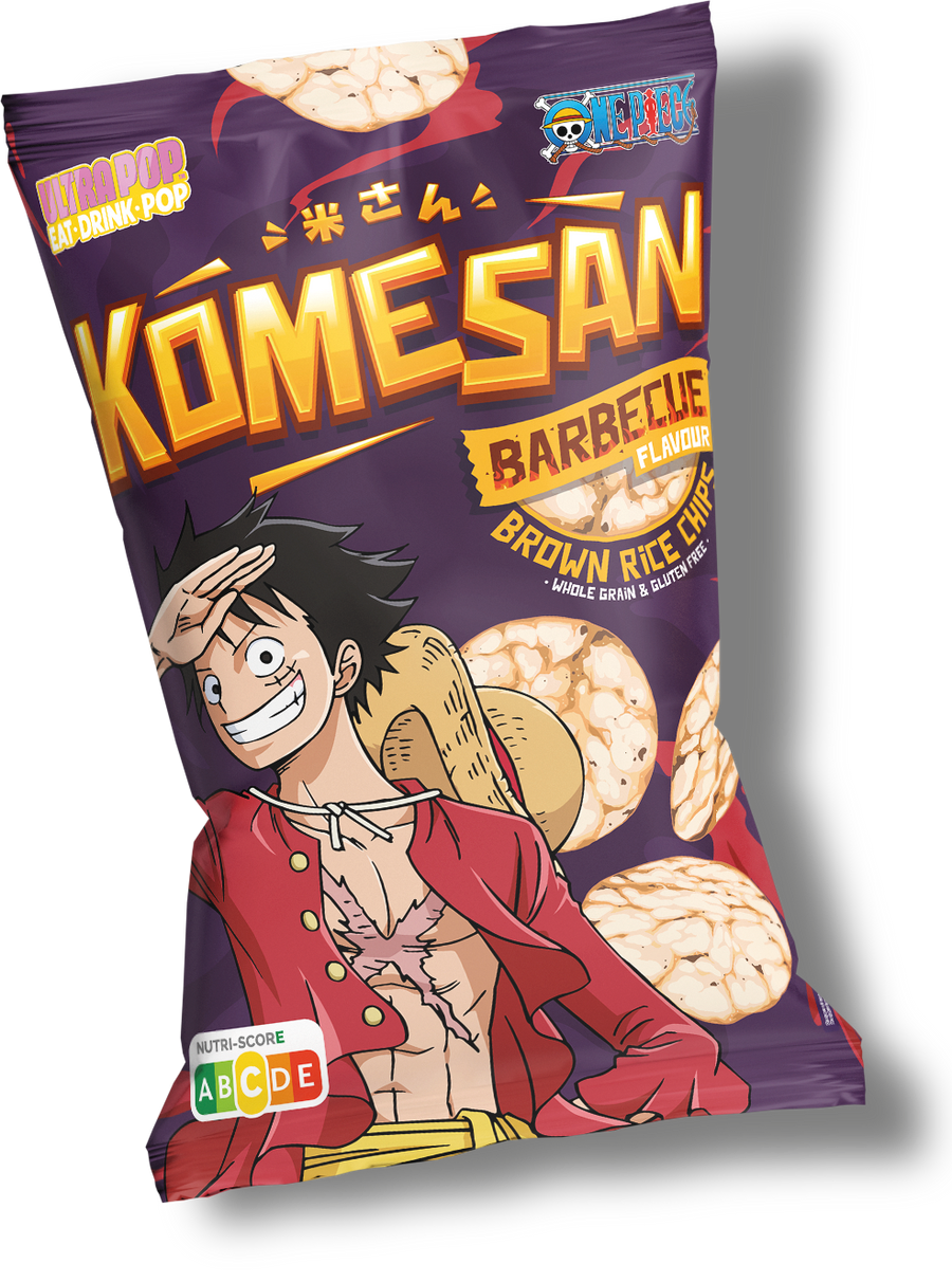 One Piece Luffy Rice Chip Bbq flavor 60g (24 pack)
