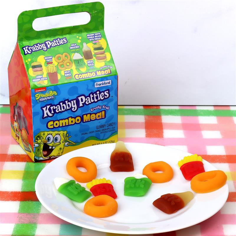 Frankford Spongebob Squarepants Krabby Patties Take Out Box 125g 6 Pa