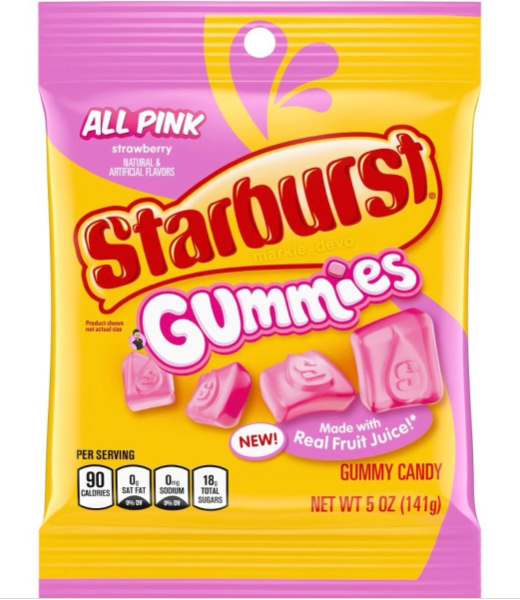STARBURST Peg all Pink Gummies 142g (12 Pack)*