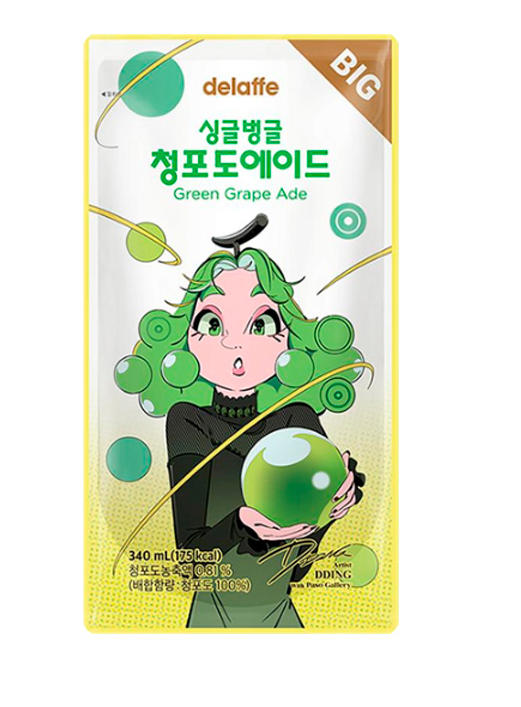 DELAFFE Green Grape Ade 340ml (40 pack) - E1