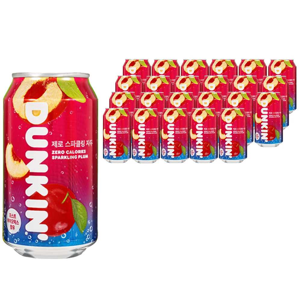 DUNKIN Zero Sparkling Plum 350ml (24 pacs) -L1