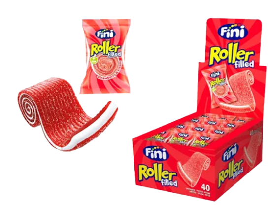Fini Roller Strawberry filled (40 units) - Veggie - D17