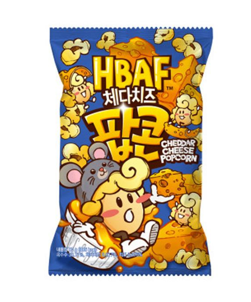 HBAF Cheddar Cheese Popcorn 80g (12 pack)