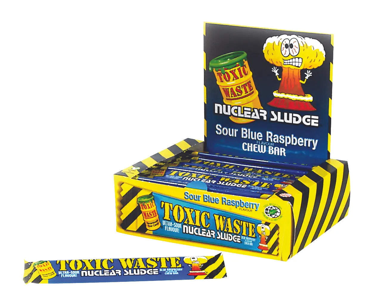 Toxic Waste Blue Raspberry Nuclear Sludge Chew Bar 20 g (50 Pack)