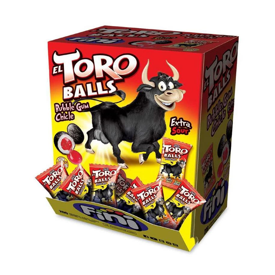 FINI Bubble gum Toro balls (Pack 200) - Veggie - C8