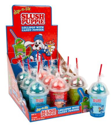 Slush Puppie Lollipop with Candy Powder 47g (12 Pack) - Z52