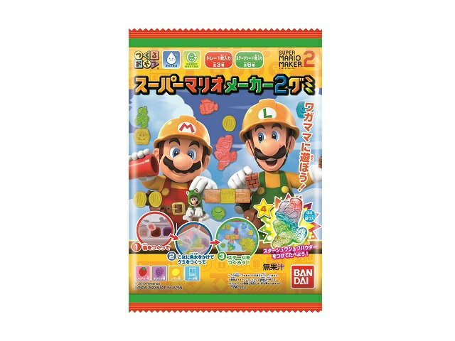 BANDAI DIY Super Mario Maker 2 Gummi 24g (Pack of 12)
