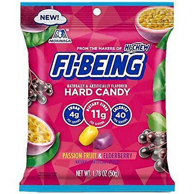 Hi-Chew FI-Being Passion Fruit and Elderberry Hard Candy 50 g (10 Pack